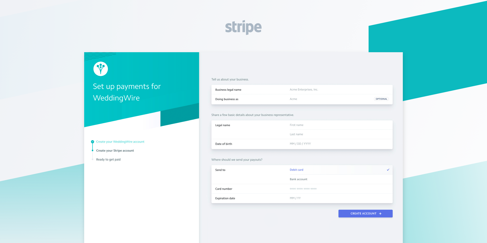 Stripe Connect now supports Express accounts for businesses
