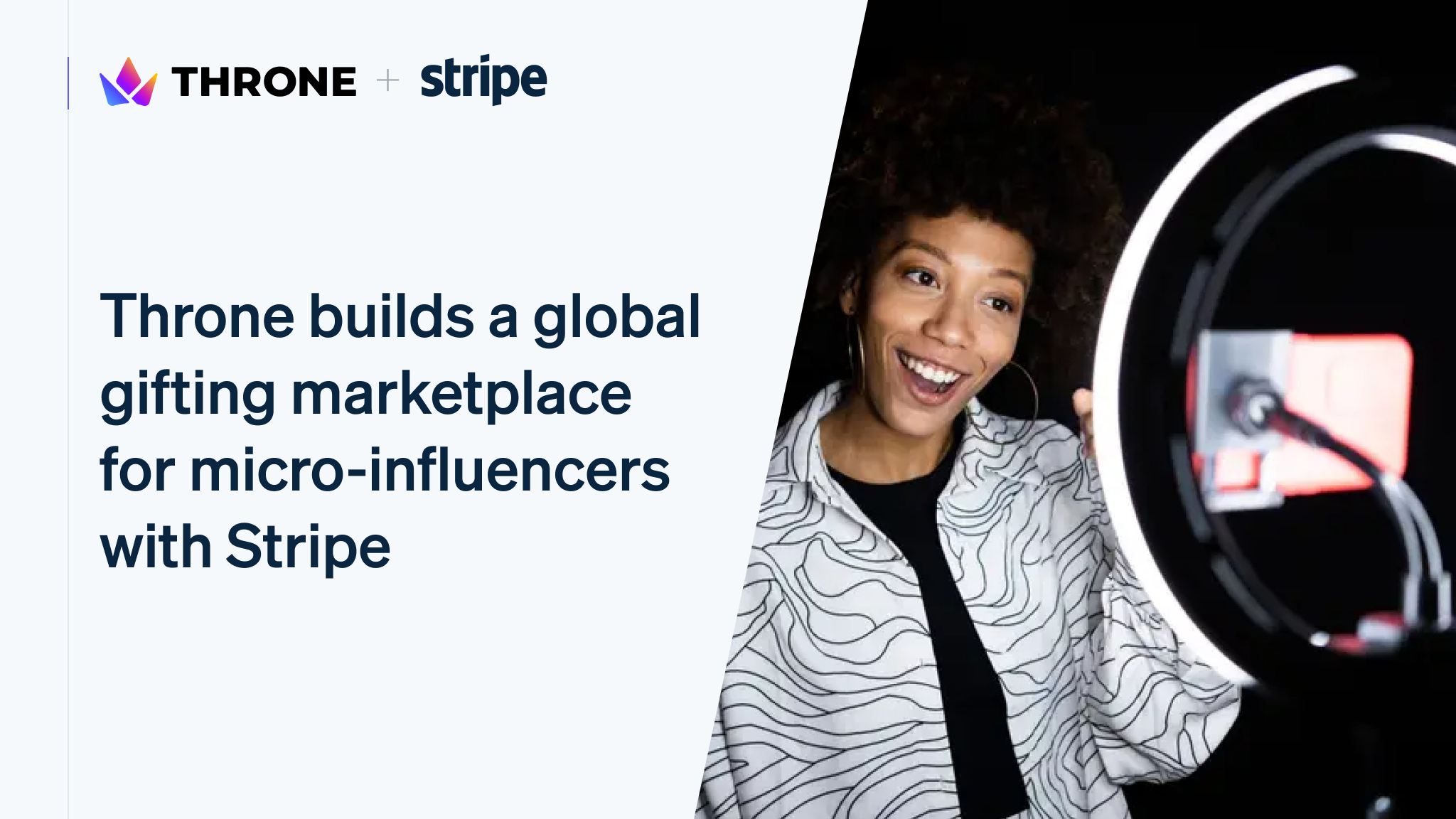 Throne builds a global gifting marketplace for micro-influencers with Stripe