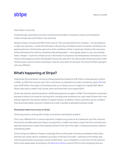 Stripe’s 2023 annual letter