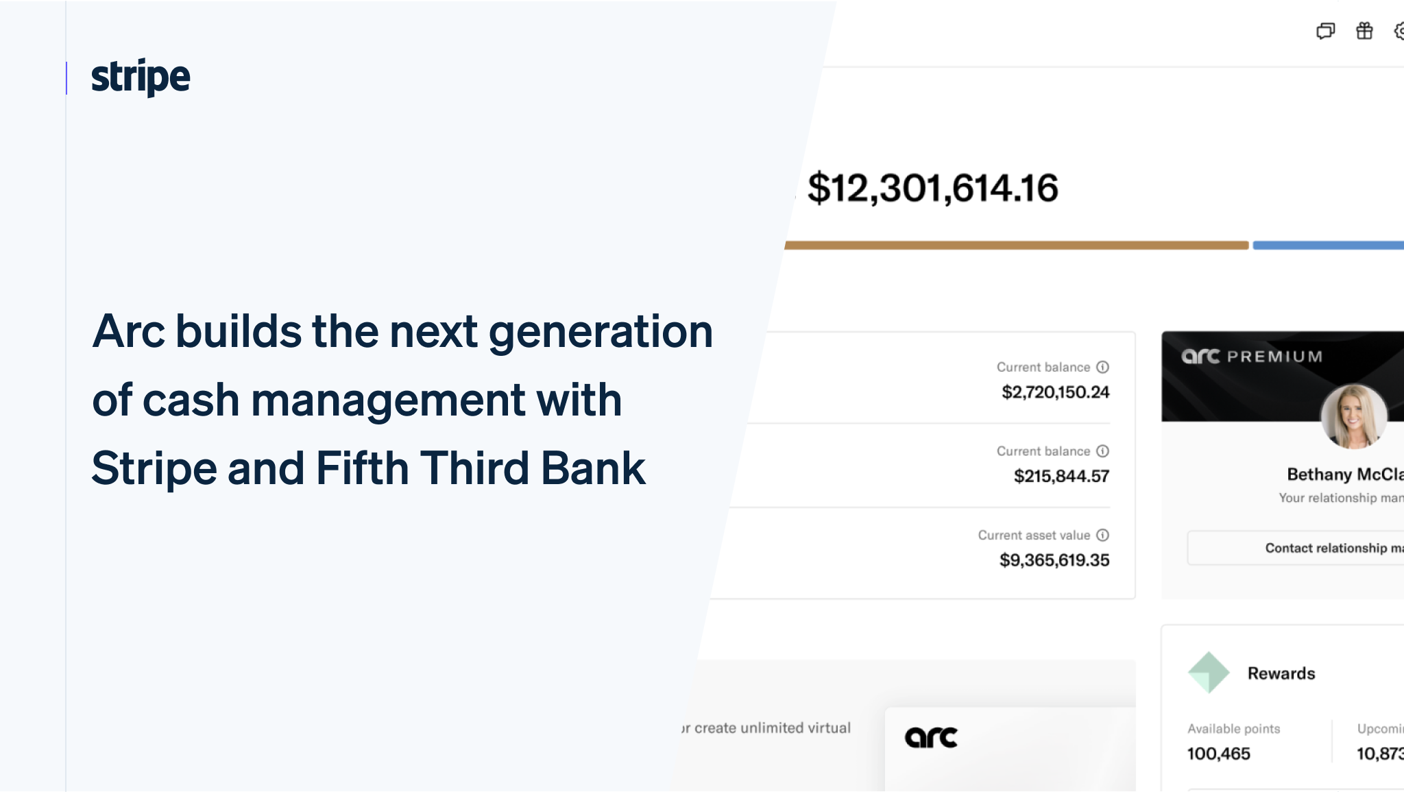 Arc: Stripe、Fifth Third Bank とともに次世代のキャッシュマネジメントサービスを構築 | Stripe